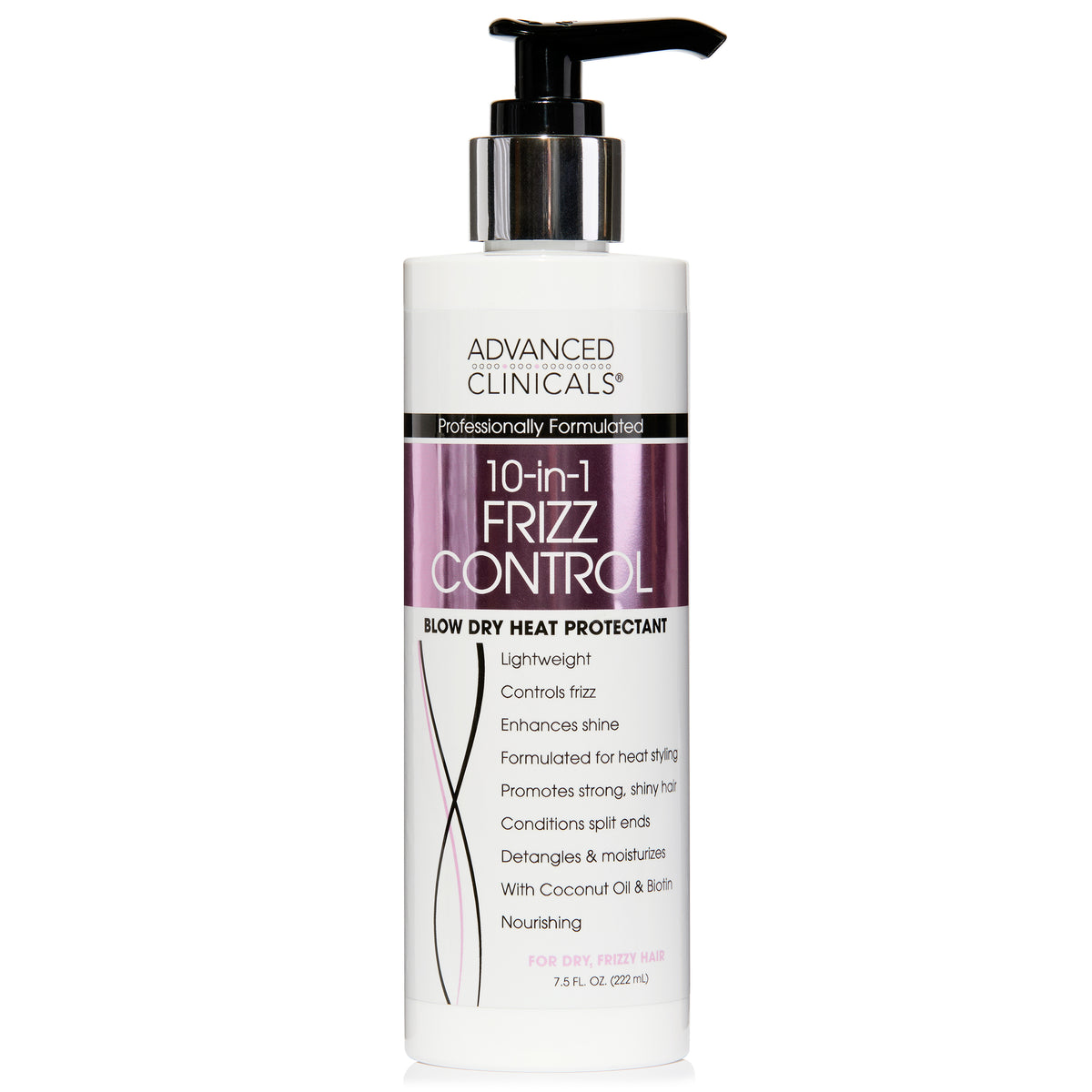 10-in-1 Frizz Control Heat Protectant - Advanced Clinicals