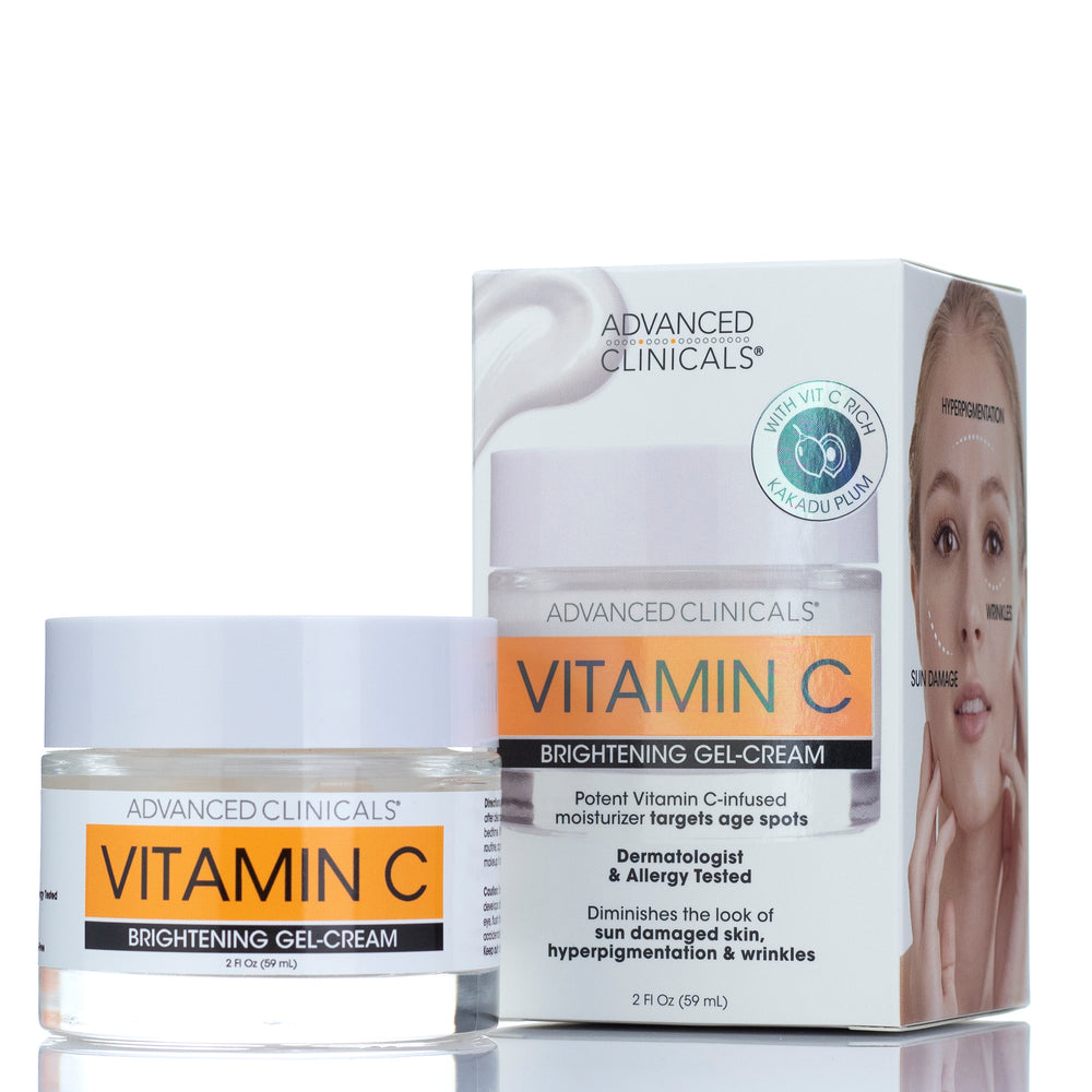 Vitamin C Brightening Face Gel-Cream - Advanced Clinicals