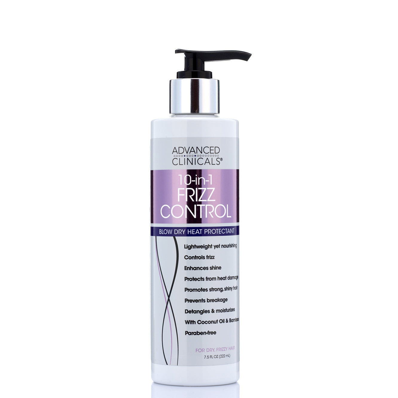 10-in-1 Frizz Control Heat Protectant - Advanced Clinicals